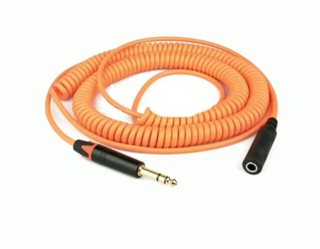 Heavy Duty Orange Day Glow Coiled Extension Cord | 24Ft W/ Flex Lock ...